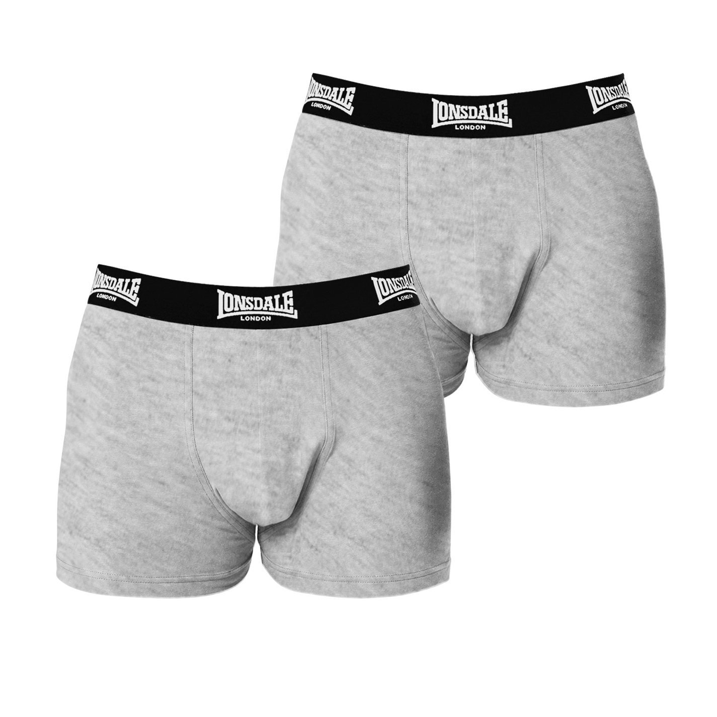 Мъжки боксерки Lonsdale 2 Pack Trunk Mens - Grey | Спорт и Хоби